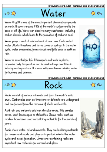 Carbonic Acid and Carbonates - Flashcards | Chemistry | Properties ...