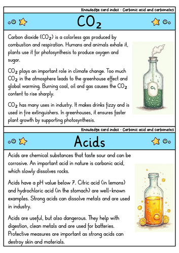 Carbonic Acid and Carbonates - Flashcards | Chemistry | Properties ...