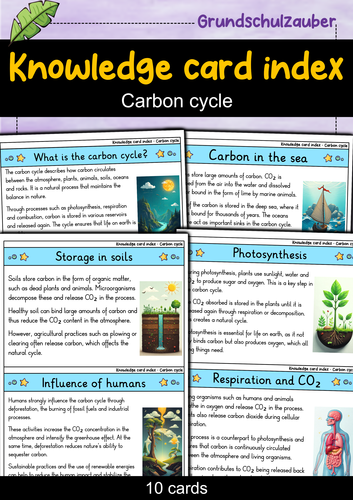 Carbon Cycle - Flashcards | Biology | Processes, Importance ...