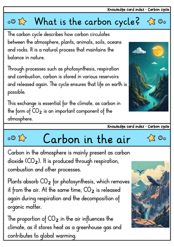 Carbon Cycle - Flashcards | Biology | Processes, Importance ...
