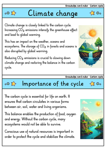 Carbon Cycle - Flashcards | Biology | Processes, Importance ...