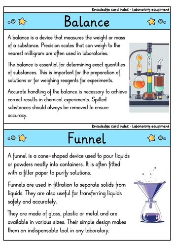 Laboratory Equipment - Flashcards | Chemistry & Biology | Tools, Uses ...