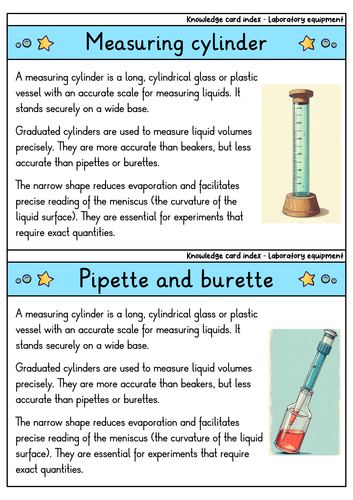 Laboratory Equipment - Flashcards | Chemistry & Biology | Tools, Uses ...
