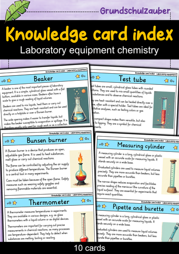 Laboratory Equipment - Flashcards | Chemistry & Biology | Tools, Uses ...