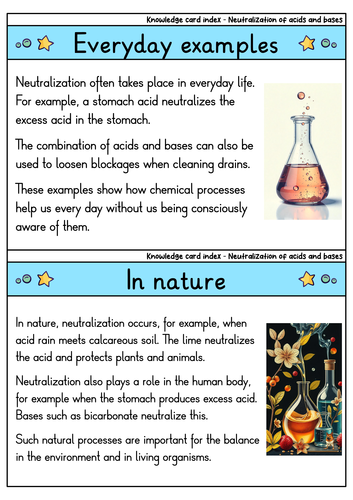 Neutralization of Acids and Bases - Flashcards | Chemistry | Reactions ...