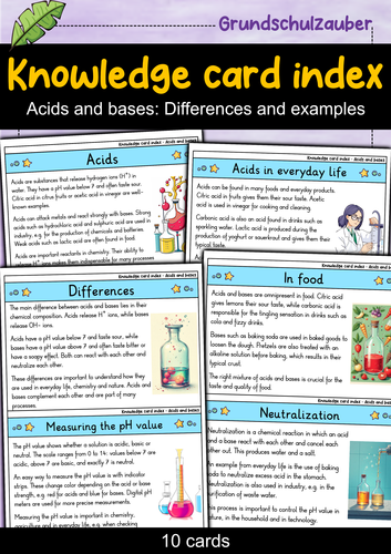 Acids and Bases - Flashcards | Chemistry | Properties, Theories ...