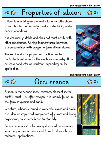 Silicon - Flashcards | Chemistry | Properties, Uses & Importance ...