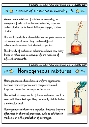 Substances - Flashcards | Chemistry | Types, Separation Methods ...