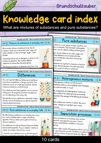 Substances - Flashcards | Chemistry | Types, Separation Methods ...