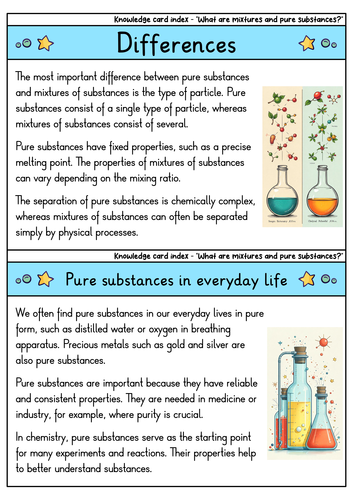 Substances - Flashcards | Chemistry | Types, Separation Methods ...