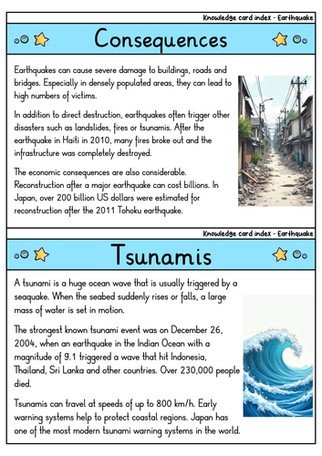 Earthquakes - Flashcards | Geography | Causes, Effects & Measurement ...