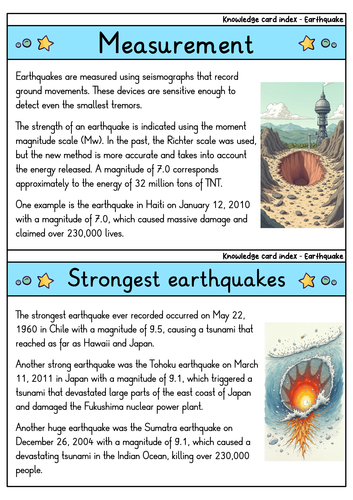 Earthquakes - Flashcards | Geography | Causes, Effects & Measurement ...