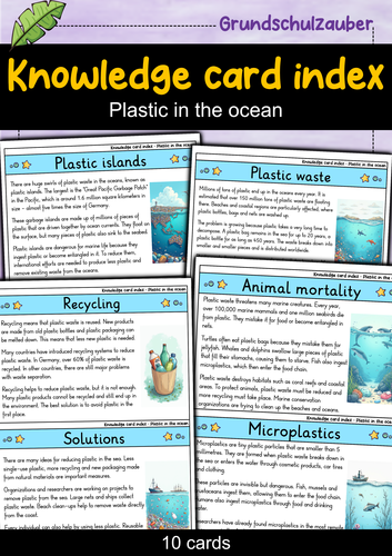 Plastic in the Ocean - Flashcards | Environmental Science | Impact ...