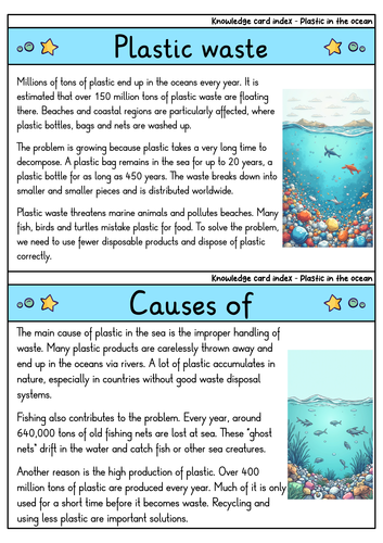 Plastic in the Ocean - Flashcards | Environmental Science | Impact ...