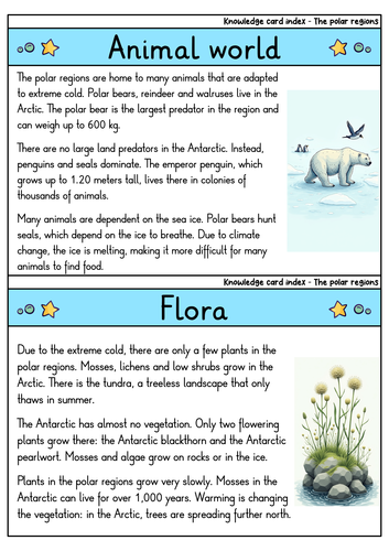 Polar Regions - Flashcards | Geography | Climate, Ecosystems & Wildlife ...
