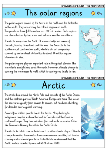 Polar Regions - Flashcards | Geography | Climate, Ecosystems & Wildlife ...