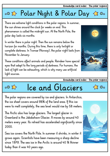 Polar Regions - Flashcards | Geography | Climate, Ecosystems & Wildlife ...
