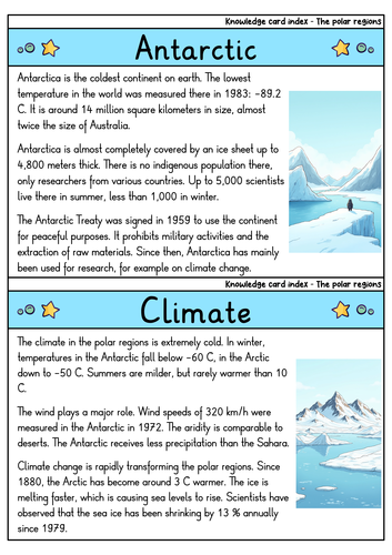 Polar Regions - Flashcards | Geography | Climate, Ecosystems & Wildlife ...