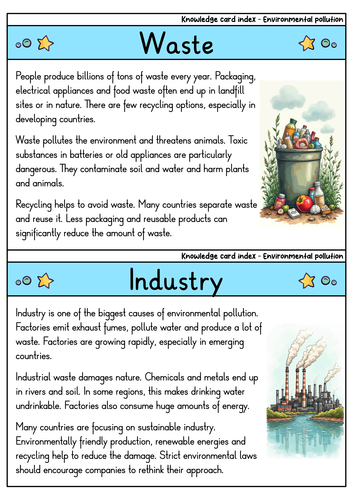 Environmental Pollution - Flashcards | Geography | Types, Causes ...