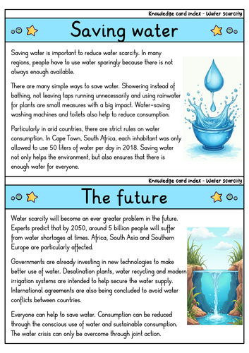 Water Scarcity - Flashcards | Geography | Causes, Impact & Solutions ...