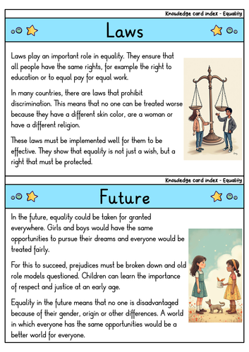 Equality - Flashcards | Ethics | Gender, Race & Social Justice ...