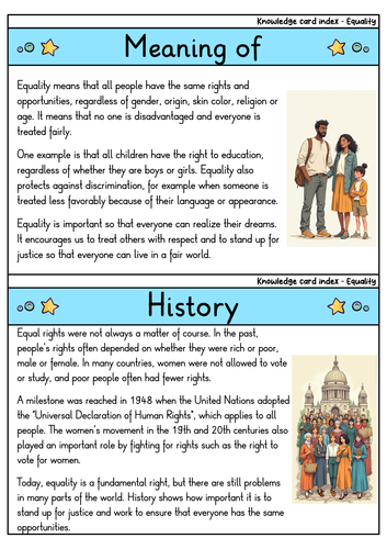 Equality - Flashcards | Ethics | Gender, Race & Social Justice ...