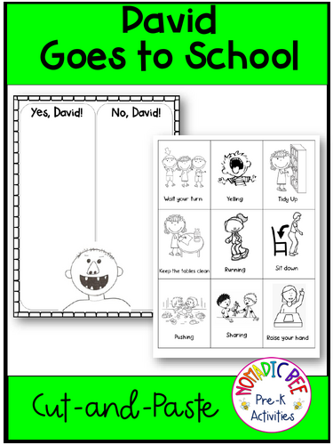 David Goes to School Sequencing Activity | Teaching Resources