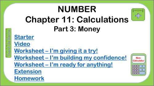 Money (N 11.3) | Teaching Resources