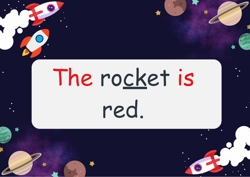 Decodable Sentences - Space Theme. EYFS | Teaching Resources