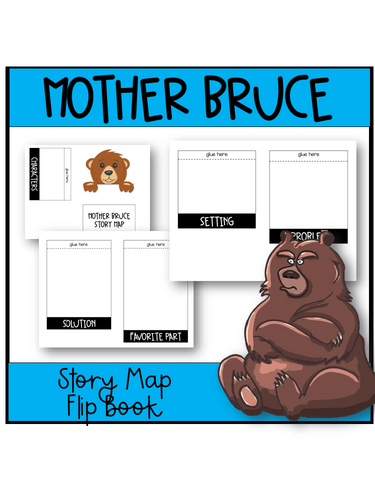 Mother Bruce Activities - Story Map Flip Book | Teaching Resources