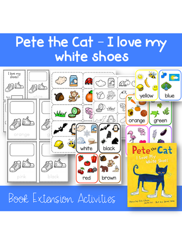 Pete the Cat I Love My White Shoes Activity | Teaching Resources