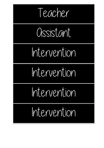 Teacher Organisation Tray Labels - Black with White Writing | Teaching ...