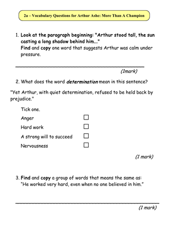 Year 6 non-fiction Reading SATS Style Questions Inference, vocabulary ...