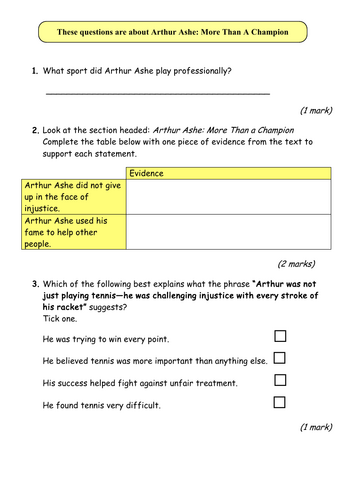 Year 6 non-fiction Reading SATS Style Questions Inference, vocabulary ...