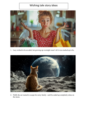 Wishing Tales: 20 Magical Ideas + Model Story for KS2 Writers | Free ...