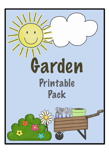 Garden Math & Literacy Worksheets | Gardening Activities | Spring ...