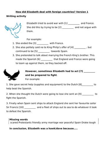 Elizabeth's Foreign Policy | Teaching Resources