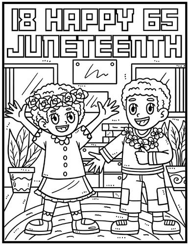 Juneteenth Freedom Day Coloring Pages – 15 Black History Printable ...