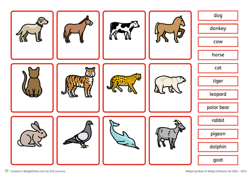 "Build Your Animal Picture Dictionary – ESL | ELL | EAL Friendly ...