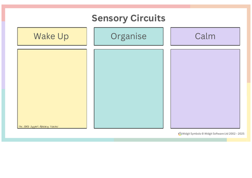 Sensory Circuits Activity Choosing Board | Teaching Resources