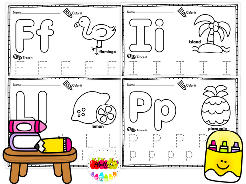 Preschool Alphabet Tracing the Letters Worksheets | Kindergarten ...