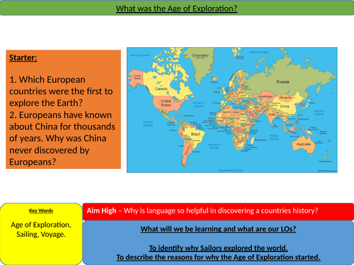 KS3 History - An introduction to the Age of Exploration | Teaching ...