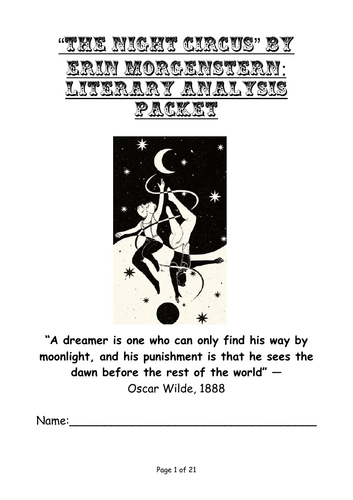 The Night Circus by Erin Morgenstern (2011)- Literary Analysis and ...