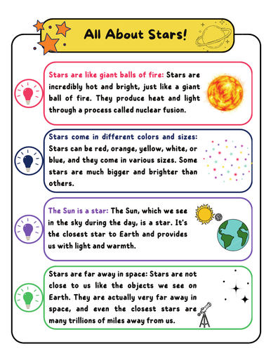 All About Stars and Constellations : STEM Activities & worksheets ...