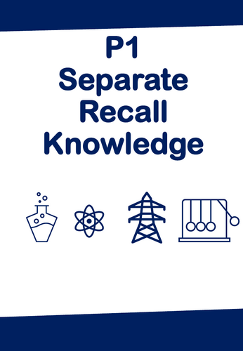AQA P1 Physics (Separate) 100 Multiple Choice with answers | Teaching Resources