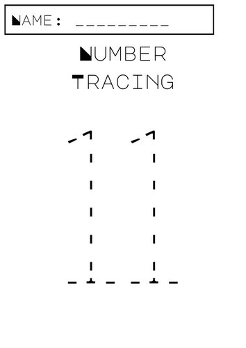 Preschool Number Tracing Worksheets 1-20 | Teaching Resources
