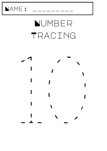 Preschool Number Tracing Worksheets 1-20 | Teaching Resources