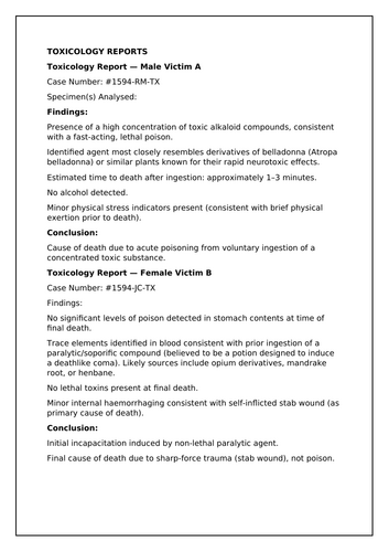 CSI Romeo and Juliet Pre-Reading Activity | Crime Scene Investigation ...