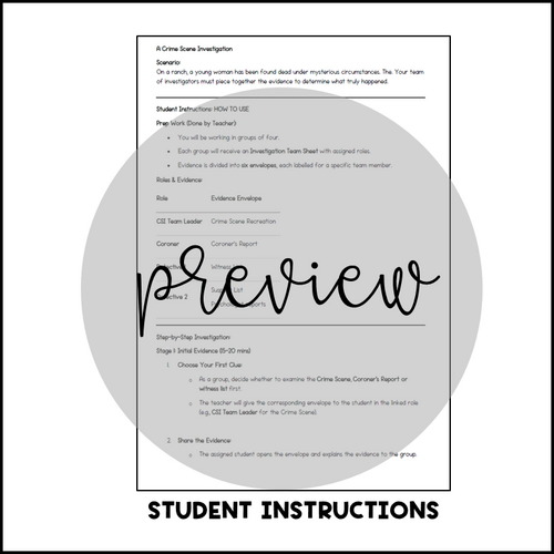 Of Mice and Men CSI Investigation | Interactive Crime Scene Lesson | KS3–KS4 English Literature ...