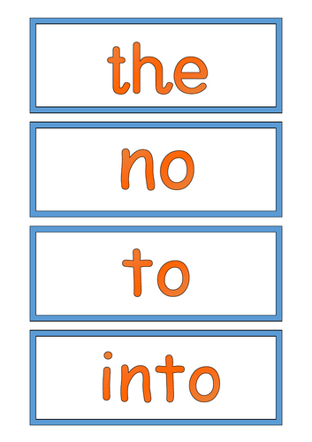 Phase 2, Phase 3 and Phase 4 High Frequency Words and Tricky Words ...